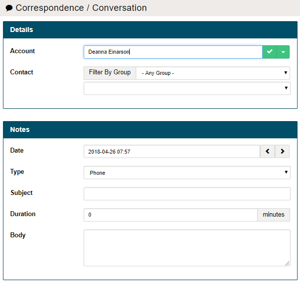 How to Record Correspondence with a Customer – Global Office Software