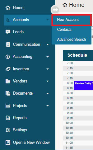 How to Create a New Customer/Account – Global Office Software
