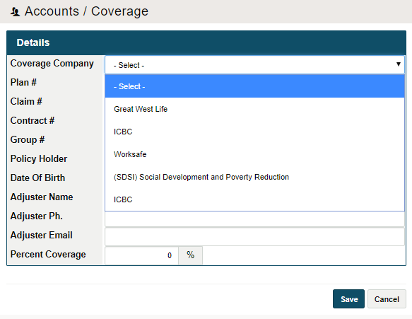 How to Attach a Coverage Company to a Customer – Global Office Software