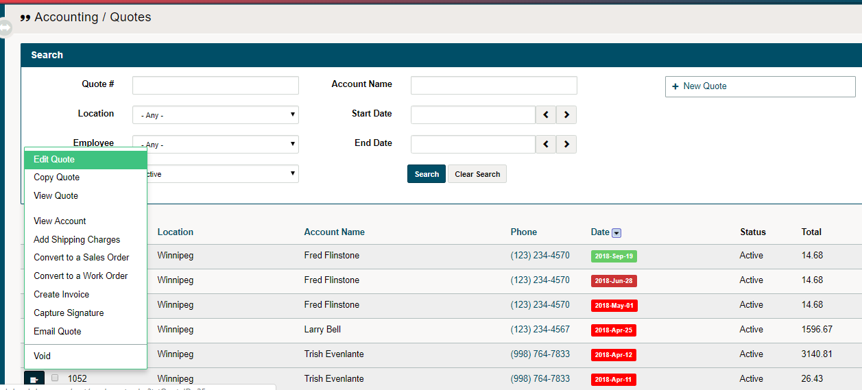 How to Edit a Quote – Global Office Software