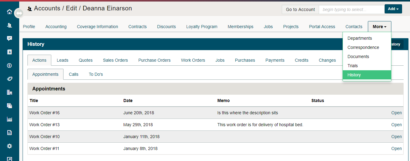 Customer History – Global Office Software