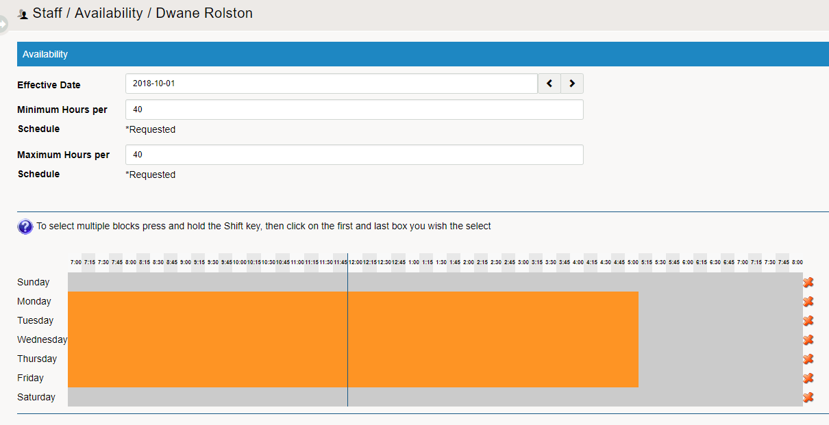 Employee Availability – Global Office Software