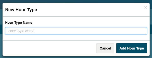 Employee Hour Types – Global Office Software