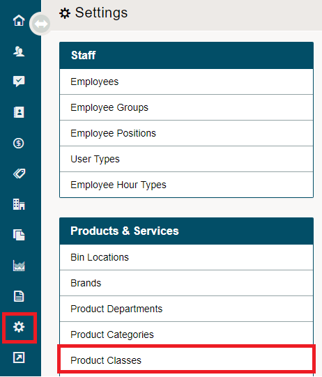 Product Classes – Global Office Software