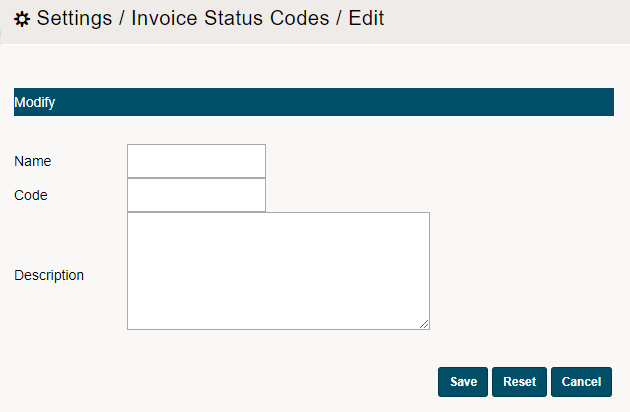 Invoice Void-Status Codes – Global Office Software