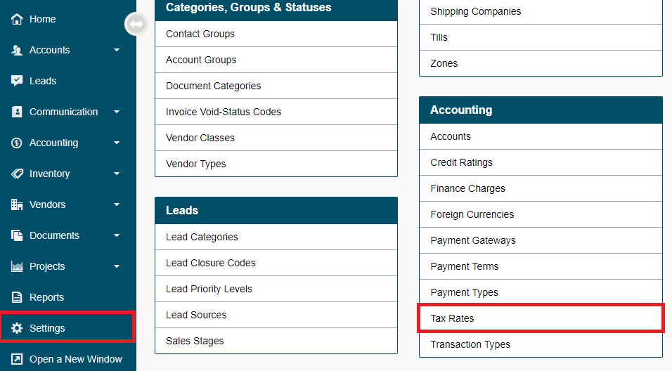 How to Set Up Tax Rates – Global Office Software