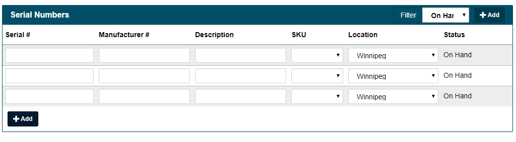 Create Serial Numbers for Rental Equipment – Global Office Software