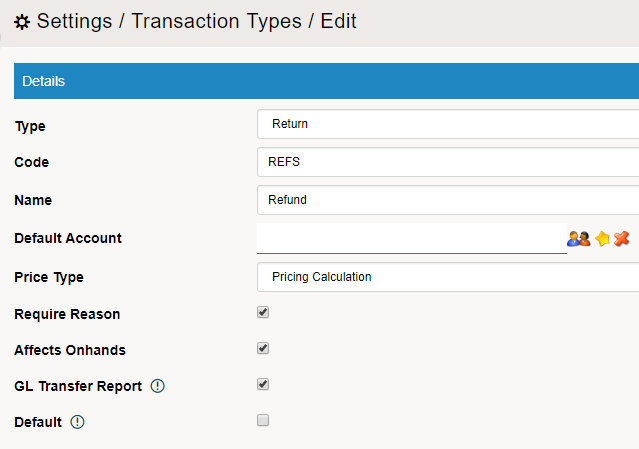 How to Set Up Transaction Types – Global Office Software