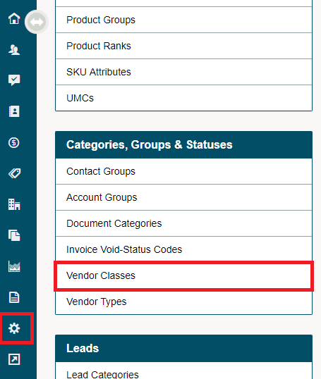 Vendor Class – Global Office Software