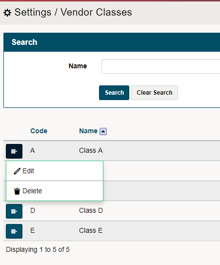 Vendor Class – Global Office Software