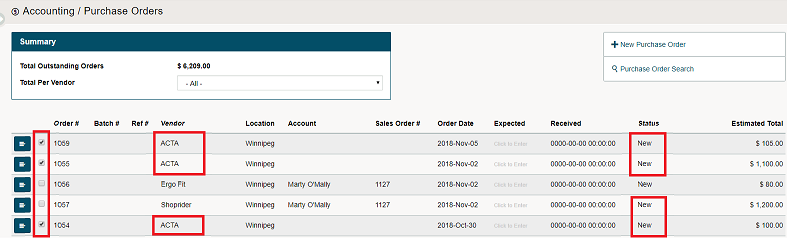 How to Create a Batch Purchase Order – Global Office Software