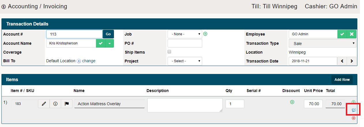 Split Billing – Global Office Software
