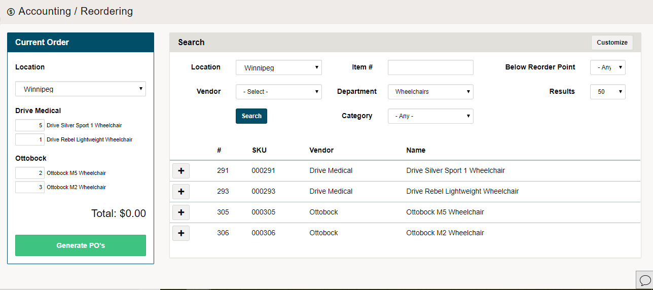 Reordering – Global Office Software