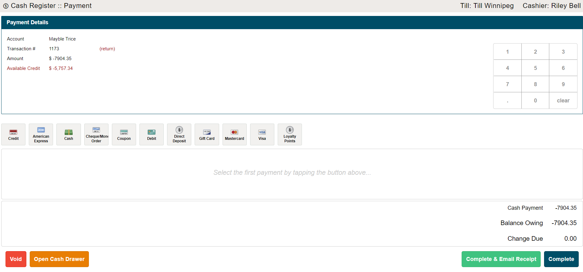 POS: POS Refund – Global Office Software