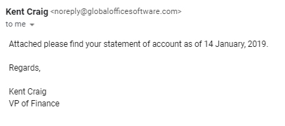 Email AR Statements – Global Office Software