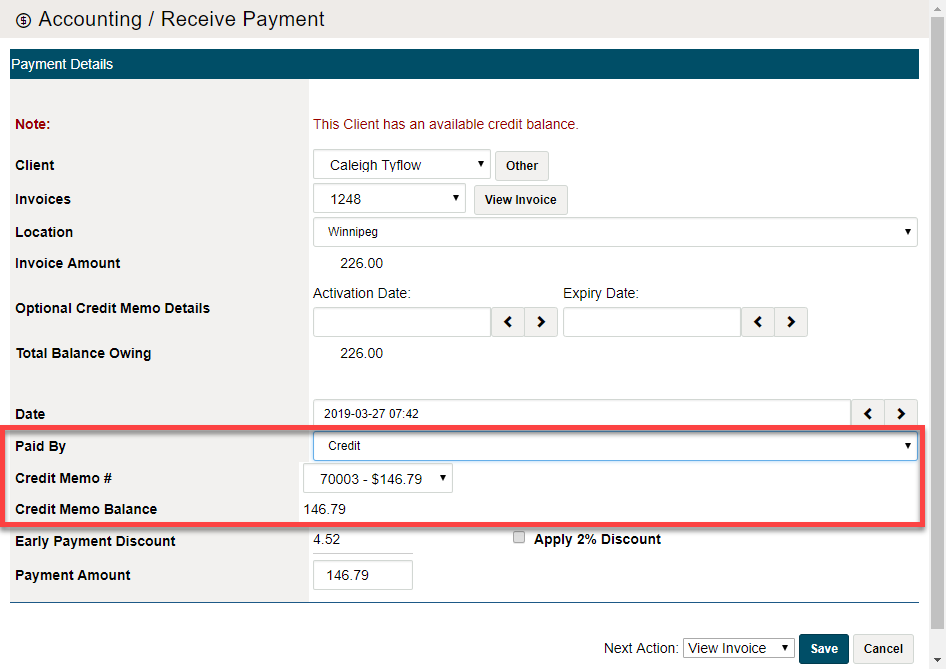 How to Pay with a Credit on Account – Global Office Software